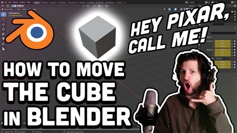 How To Move The Cube In Blender Simple Animation Tutorial Youtube