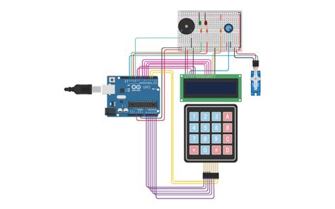 Circuit Design Lock System Tinkercad