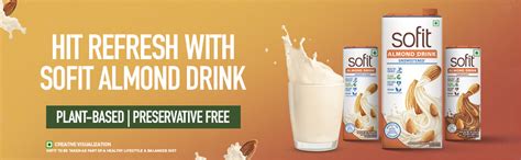 Sofit Almond Milk Unsweetened 200ml Grocery And Gourmet Foods