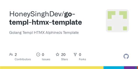 Github Honeysinghdevgo Templ Htmx Template Golang Templ Htmx Alphinejs Template
