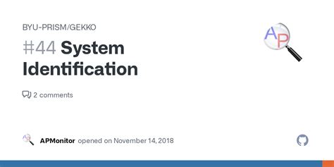 System Identification · Issue 44 · Byu Prismgekko · Github