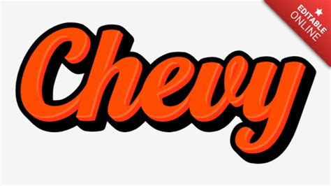 Chevy Font Style Text Effect Generator Chevy Font Style Text Effect Generator