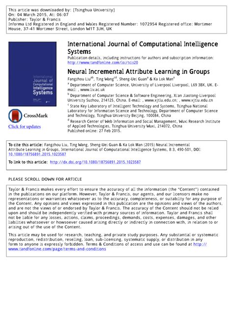 Pdf Neural Incremental Attribute Learning In Groups