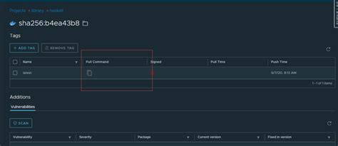 generate `docker pull command` with tag instead of sha · issue 12980
