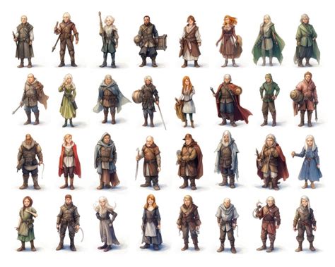 Premium Photo Game Character Sprite Sheet Of Npc Illustration