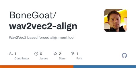 github bonegoat wav2vec2 align wav2vec2 based forced alignment tool
