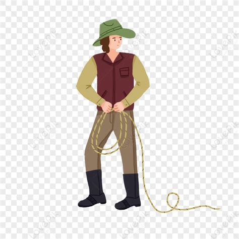 카우보이 일러스트 부츠를 입고 클립 아트 올가미 Png 일러스트 무료 다운로드 Lovepik