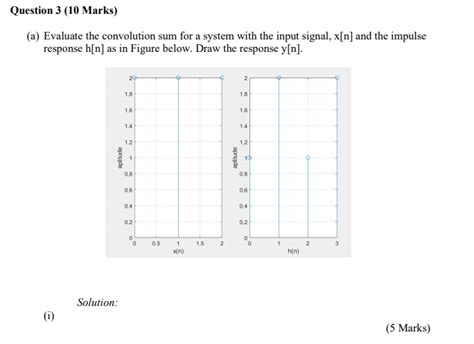 Solved Question Marks A Evaluate The Convolution Chegg