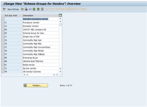 OMFN SAP Tcode C MM PUR Schema Groups Vendor OMFN SAP Tcode C MM PUR Schema Groups Vendor