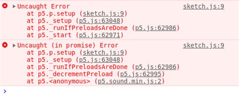 setup runs twice in instance mode in the presence of p5 sound and large browser extensions