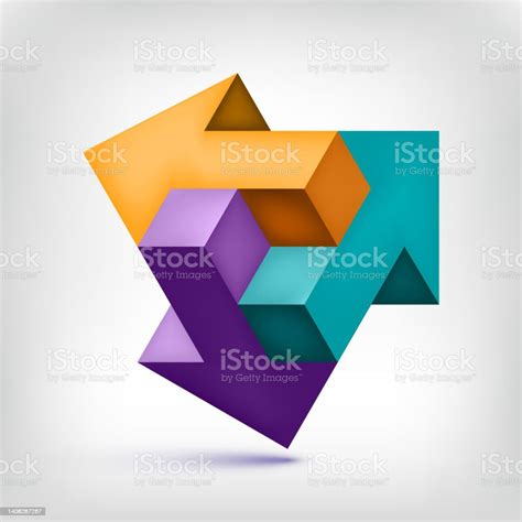 Triple Arrow Unreal Object Color Pointer In Three Directions Vector