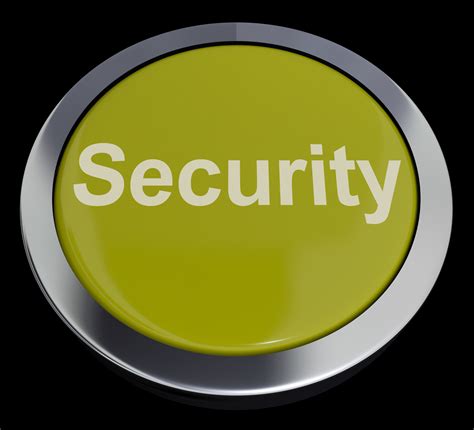 Free Photo Security Button Showing Privacy Encryption And Safety Authorized Protect
