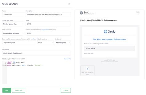Sql Alerts Cluvio Docs