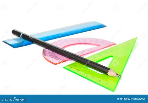 Ruler Protractor Triangle Stock Image Image Of Geometric Ruler