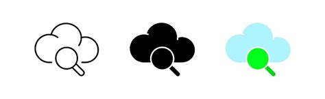 검색 세트 아이콘에 대한 돋보기 전화 클라우드 스토리지 편지 이메일 관리 데이터 서버 기술 개념입니다 선에 있는 벡터 아이콘 흰색 배경에 검은색과 화려한 스타일 건축물에