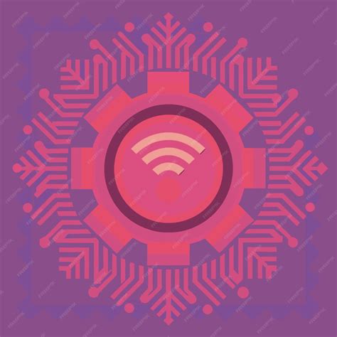 Technology Concept Flat Vector Style Illustration Featuring Firmware Design Elements Premium