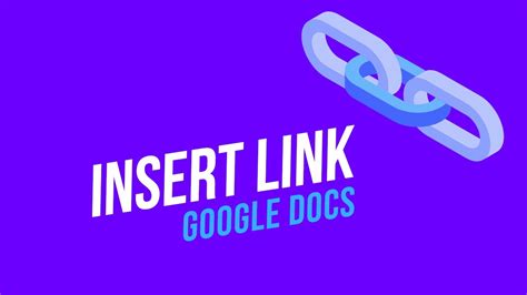 How To Insert A Link In Google Docs Add Hyperlink To Google Docs YouTube