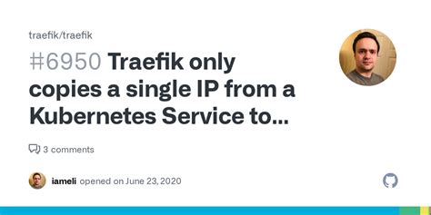 traefik only copies a single ip from a kubernetes service to the
