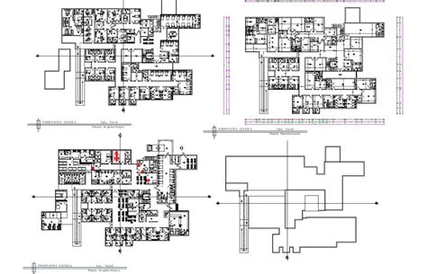 Hotel Building Detail Plan 2d View Cad Structural Block Autocad File