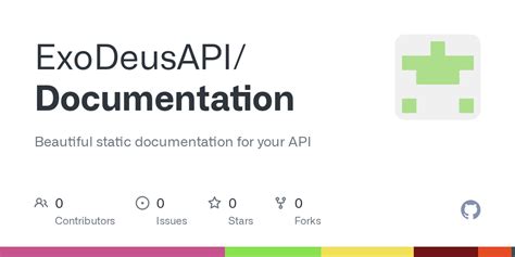 Github Exodeusapidocumentation Beautiful Static Documentation For