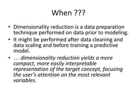 Dimension Reduction Ppt