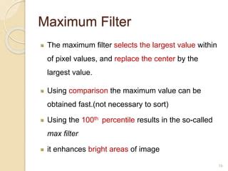 Smoothing Filters In Spatial Domain PPTX