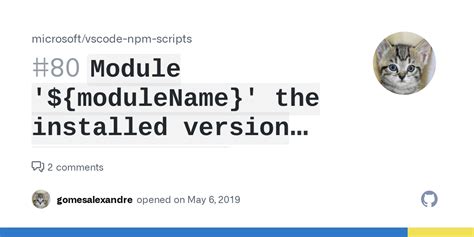 Module ModuleName The Installed Version Is Invalid Npm Install
