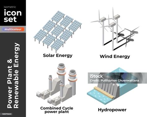 발전소 및 재생 에너지 등대 아이콘 그림 벡터 스톡 일러스트레이션 등측투영법에 대한 스톡 벡터 아트 및 기타 이미지 등측투영법 풍력발전기 댐 Istock