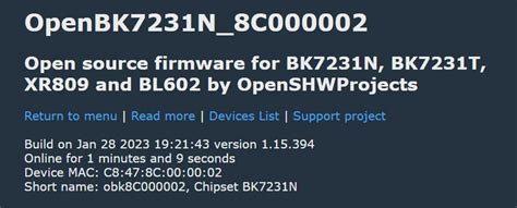 I Flashed My Switch That Has A BK7231N Chip On It Now What