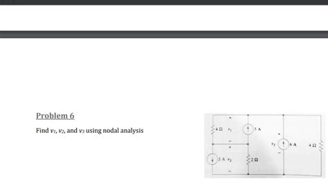 Solved Problem Find vi v and va using nodal analysis Ω Chegg