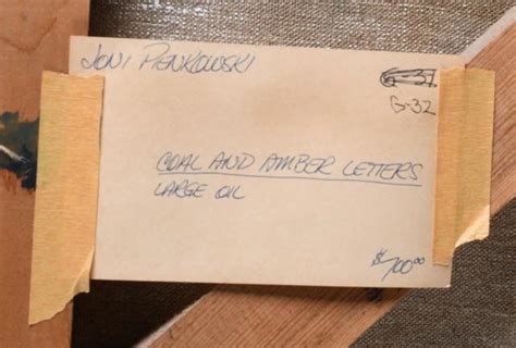 Coal And Amber Letters By Joni Pienkowski On Artnet