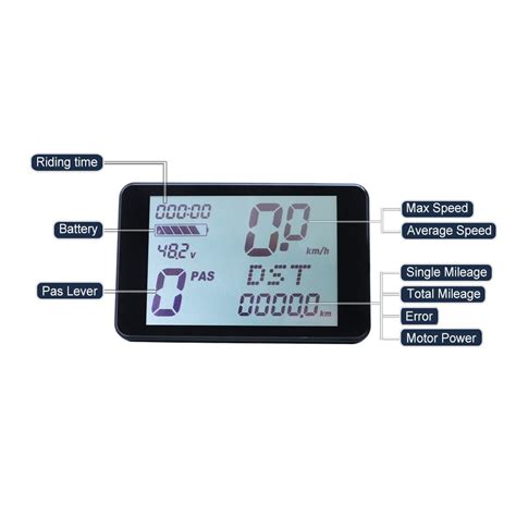 Electric Bicycle 24v 36v 48v 52v 60v 72v Lcd Display For Ebike Battery Meter Accessories Ncyclebike