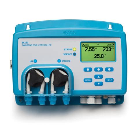 Swimming Pool Controller With Built In Dosing Pumps Analog Outputs And In Line Mounting Kit