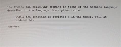 Solved Given The Following State Of Memory In Chegg