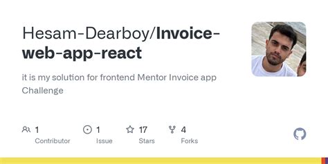 Github Hesam Dearboyinvoice Web App React It Is My Solution For