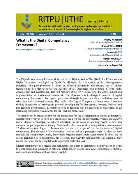 PDF What Is The Digital Competency Framework