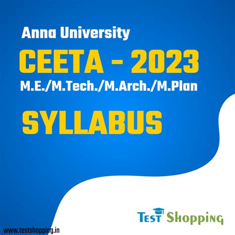 Common Engineering Entrance Test And Admissions Ceeta Syllabus