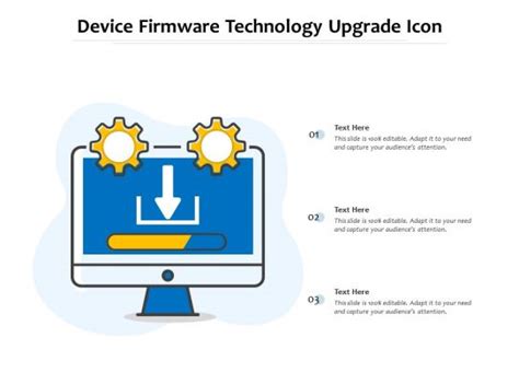Device Firmware Technology Upgrade Icon SlideTeam Net