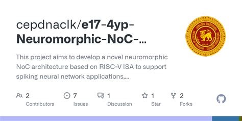github cepdnaclk e17 4yp neuromorphic noc architecture for snns this