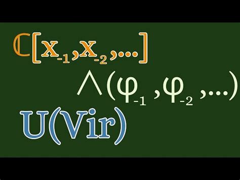 free video the vector spaces for vertex algebras from michael penn