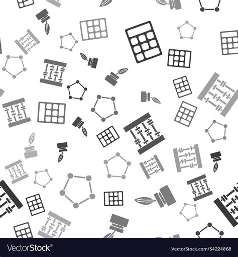 Set Calculator Feather And Inkwell Abacus Vector Image