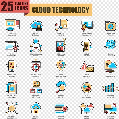 클라우드 기술 아이콘 Png Pngwing