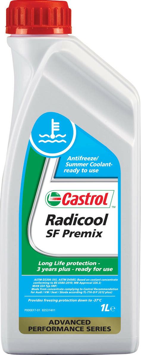 Castrol Plus Radicool Sf Premix Αντιψυκτικό Παραφλού Ψυγείου ...