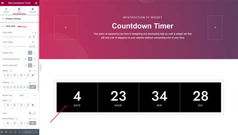 How To Use Countdown Timer Widget Of Enteraddons Enter Addons