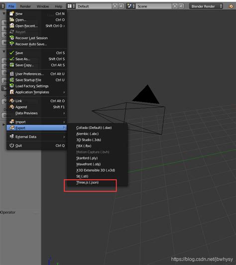 Threejs入门学习笔记18：如何用blender导出json文件 Csdn博客