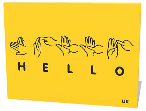 Hello Sign Language Uk Play Panel Redlynch Leisure