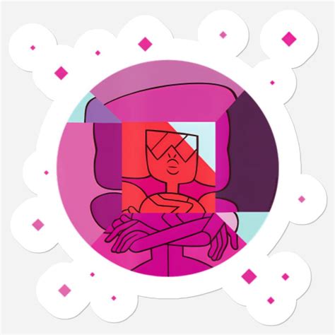 Steven Universe Garnet Stickers Kiss Cut Sticker 3 X 3 White Sold By