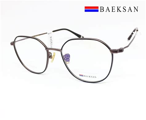 Baeksan 백산 블랙엔틱브라운 투톤 안경테 Km 헬로마켓