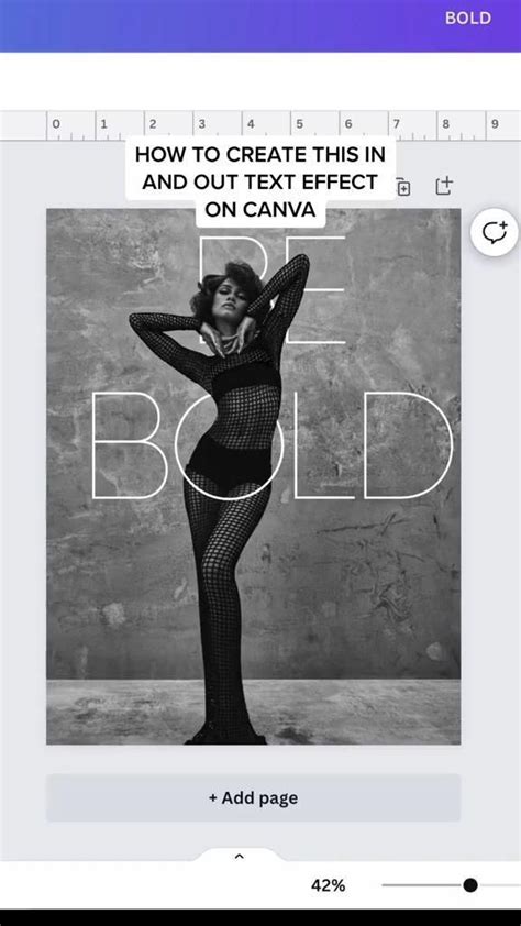 HOW TO CREATE THIS IN AND OUT TEXT EFFECT ON CANVA Video Graphic Shapes Design Learning