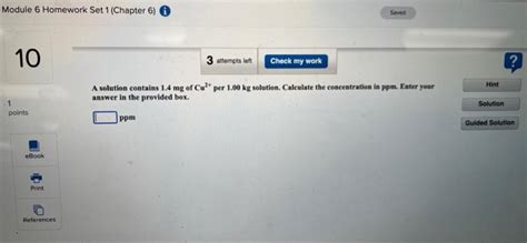 Solved Module 6 Homework Set 1 Chapter 6 6 Saved 10 3